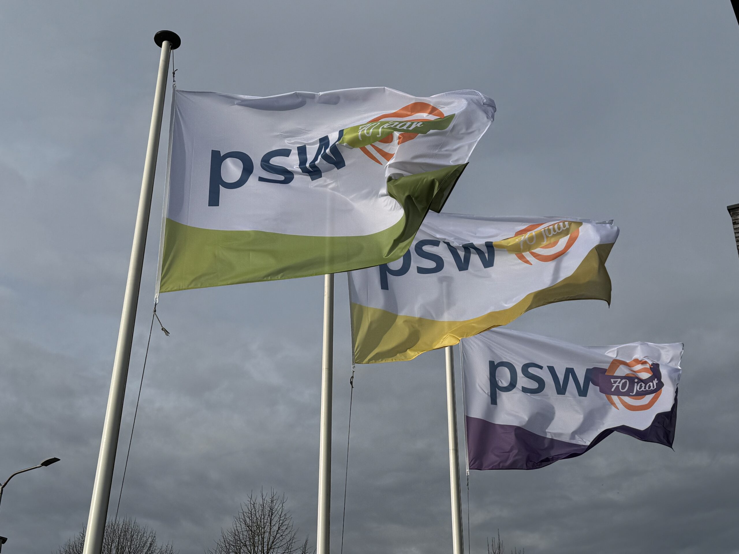 De jubileumvlaggen wapperen! - PSW